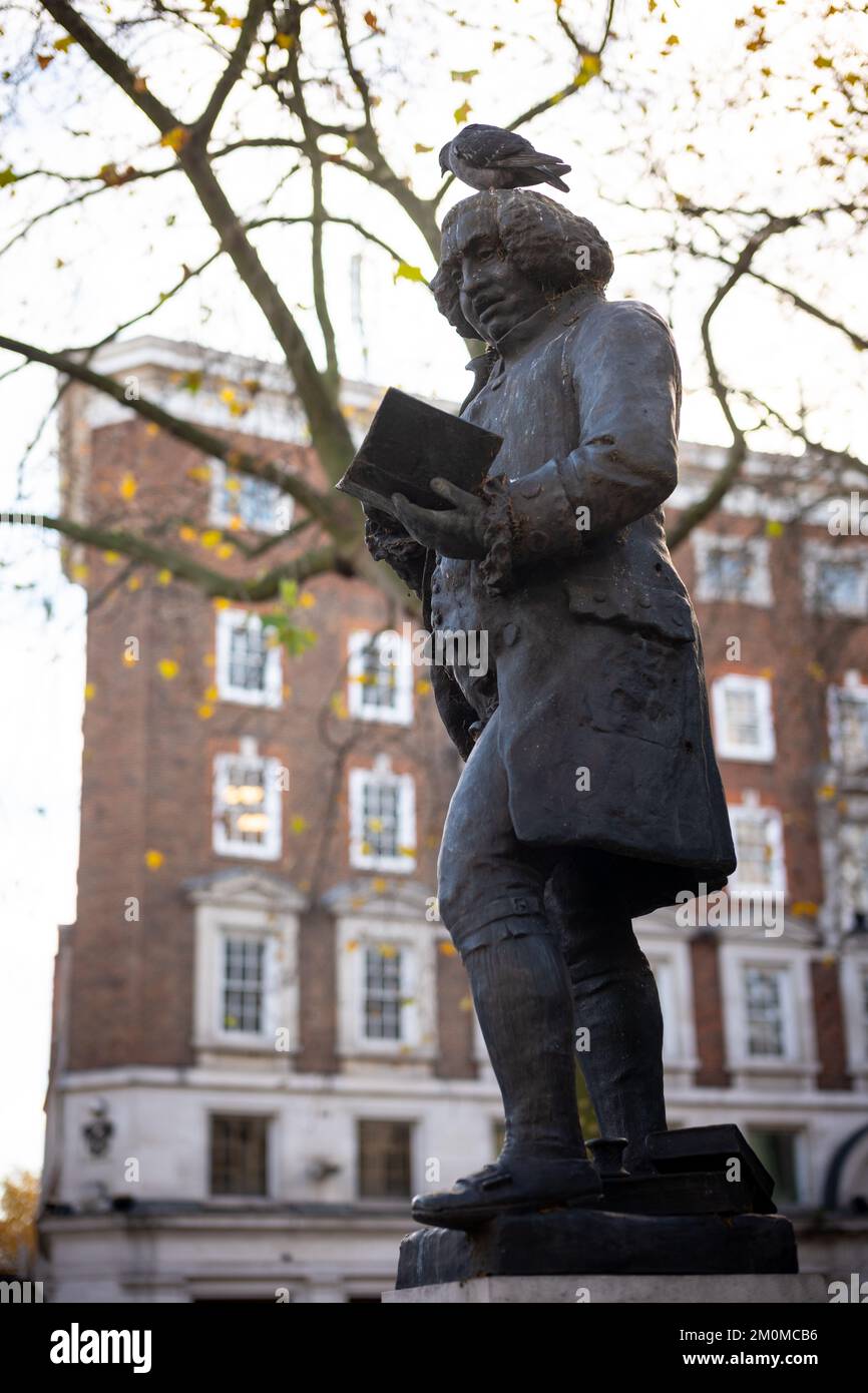 Statue of Samuel Johnson LLD, critic, essayist, philologist, biographer ...