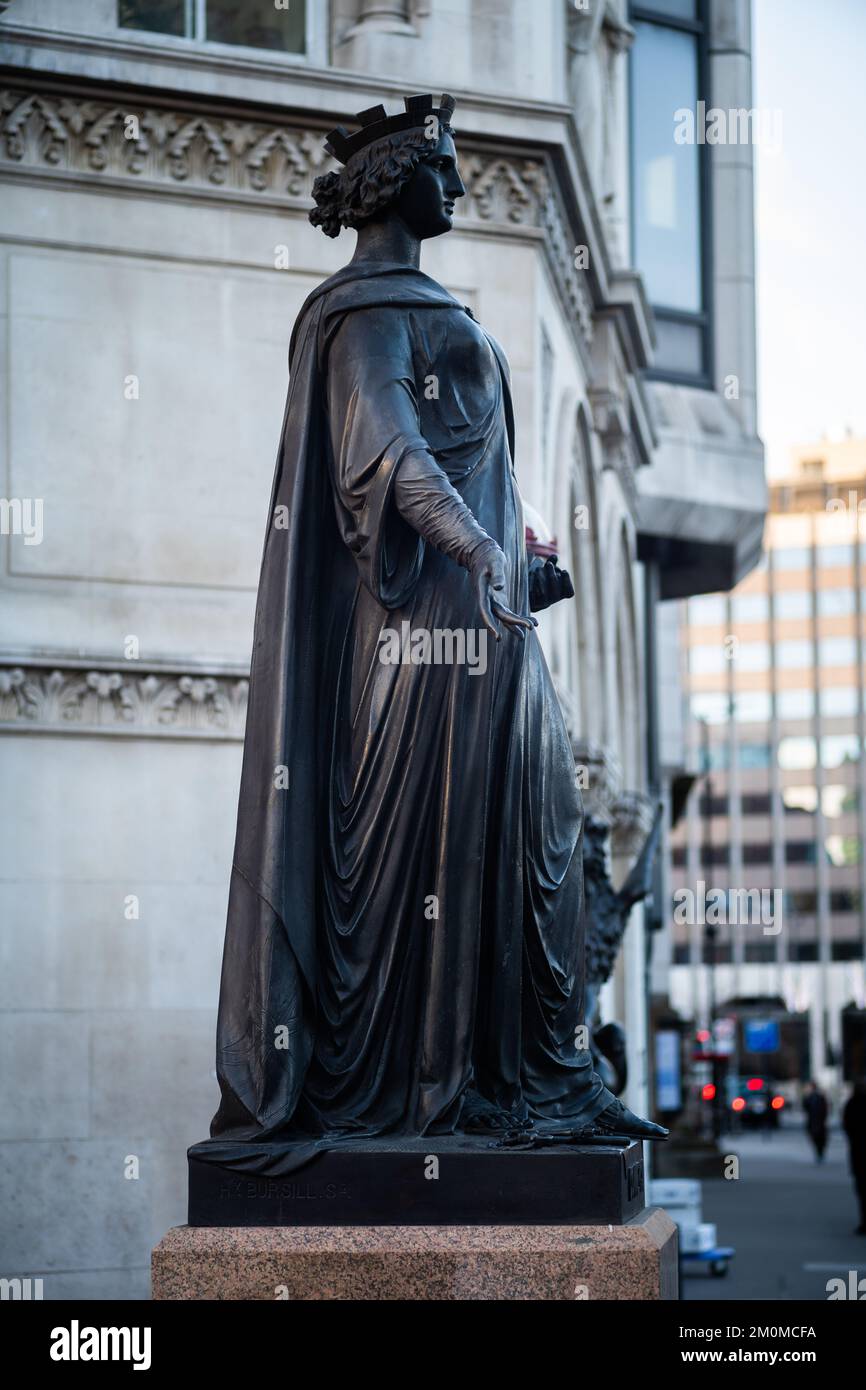 Statue of Commerce by Henry Bursill on Holborn Viaduct, the first ...