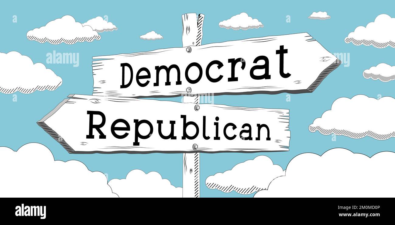 Democrat republican drawing hi-res stock photography and images - Alamy