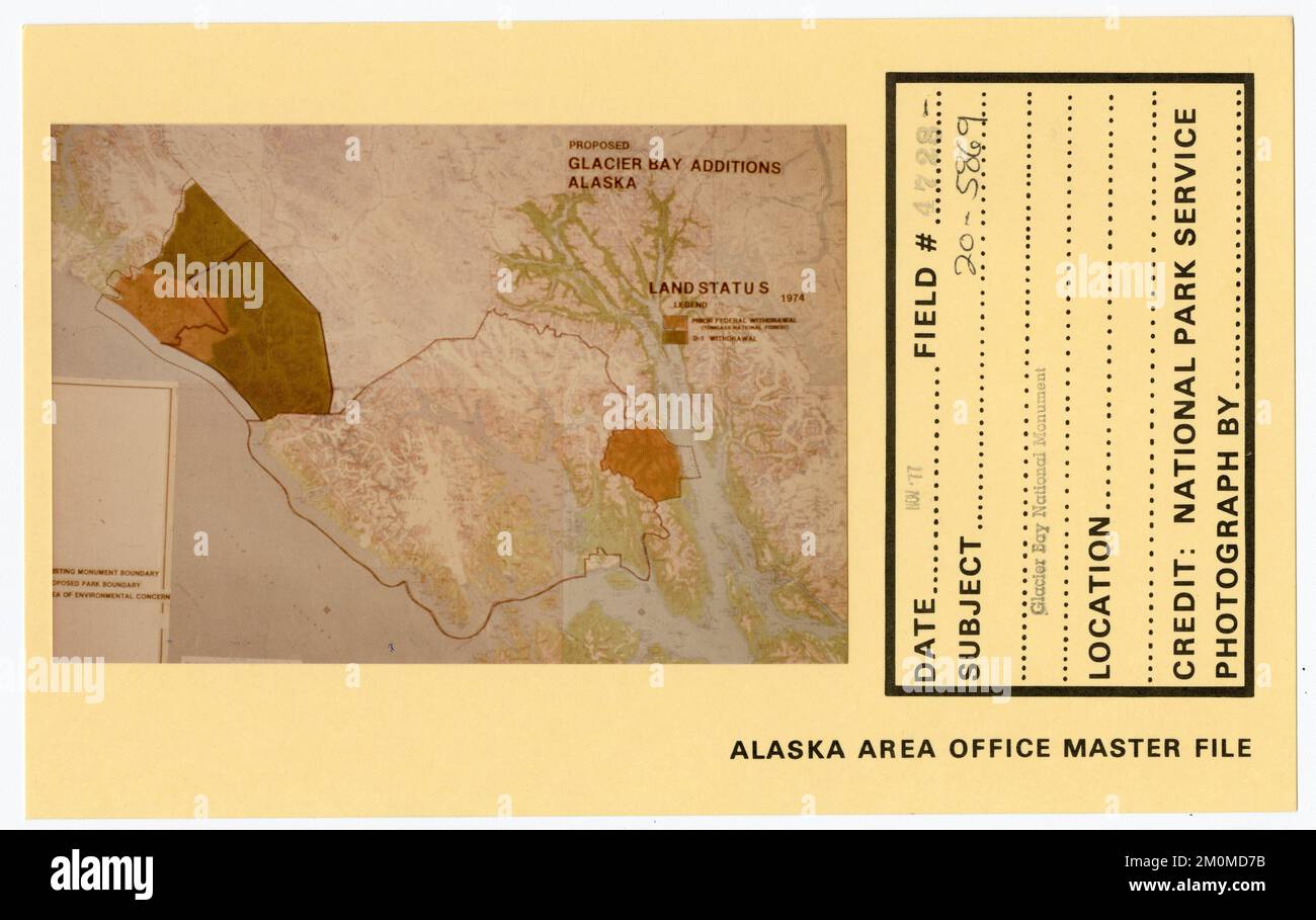 Glacier Bay National Monument. Alaska Task Force Photographs Stock ...