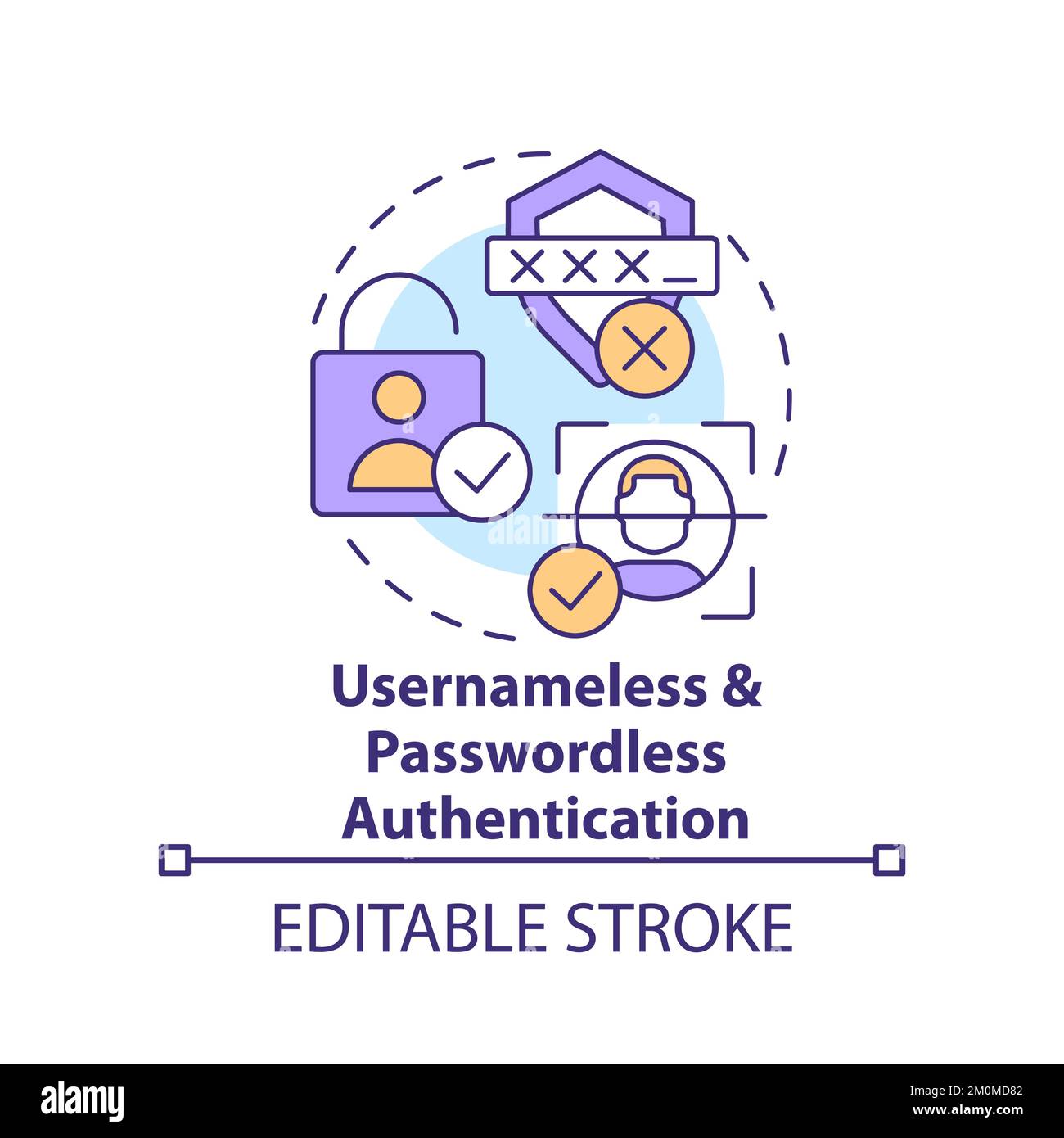 Passwordless Authentication Stock Vector Images Alamy