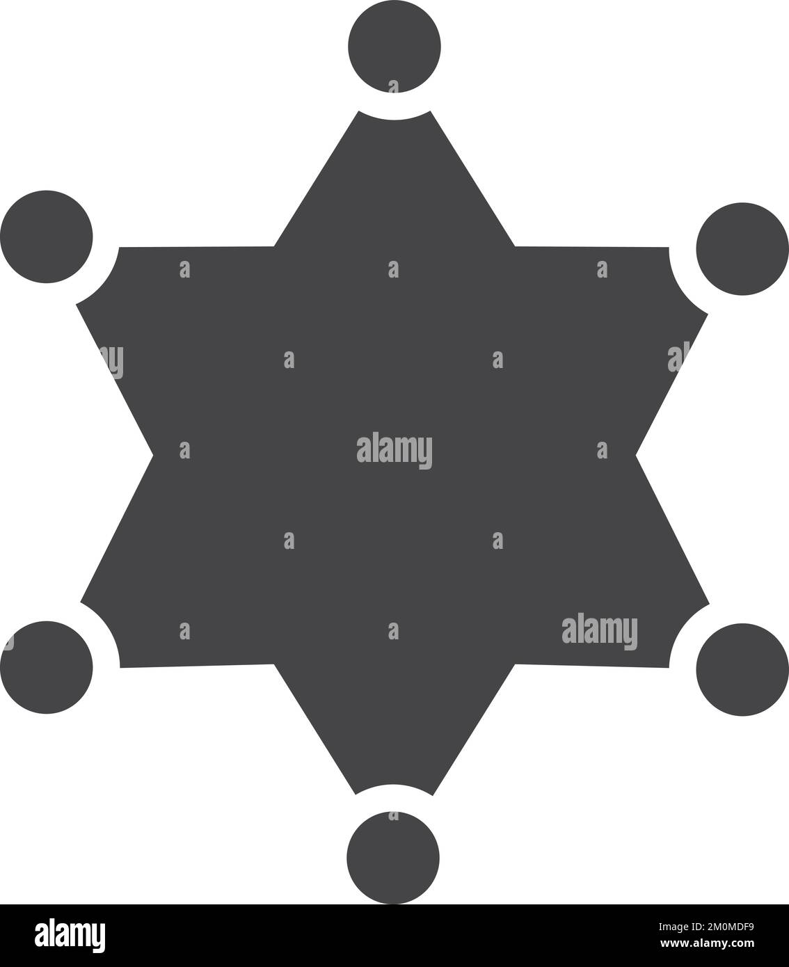 Police badge white flat Black and White Stock Photos & Images - Alamy