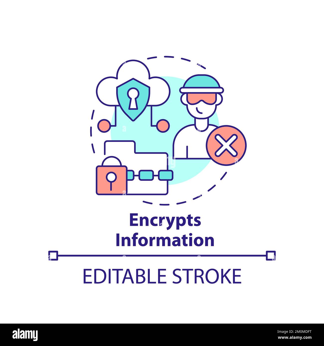 Data protection concept prevent Stock Vector Images - Alamy