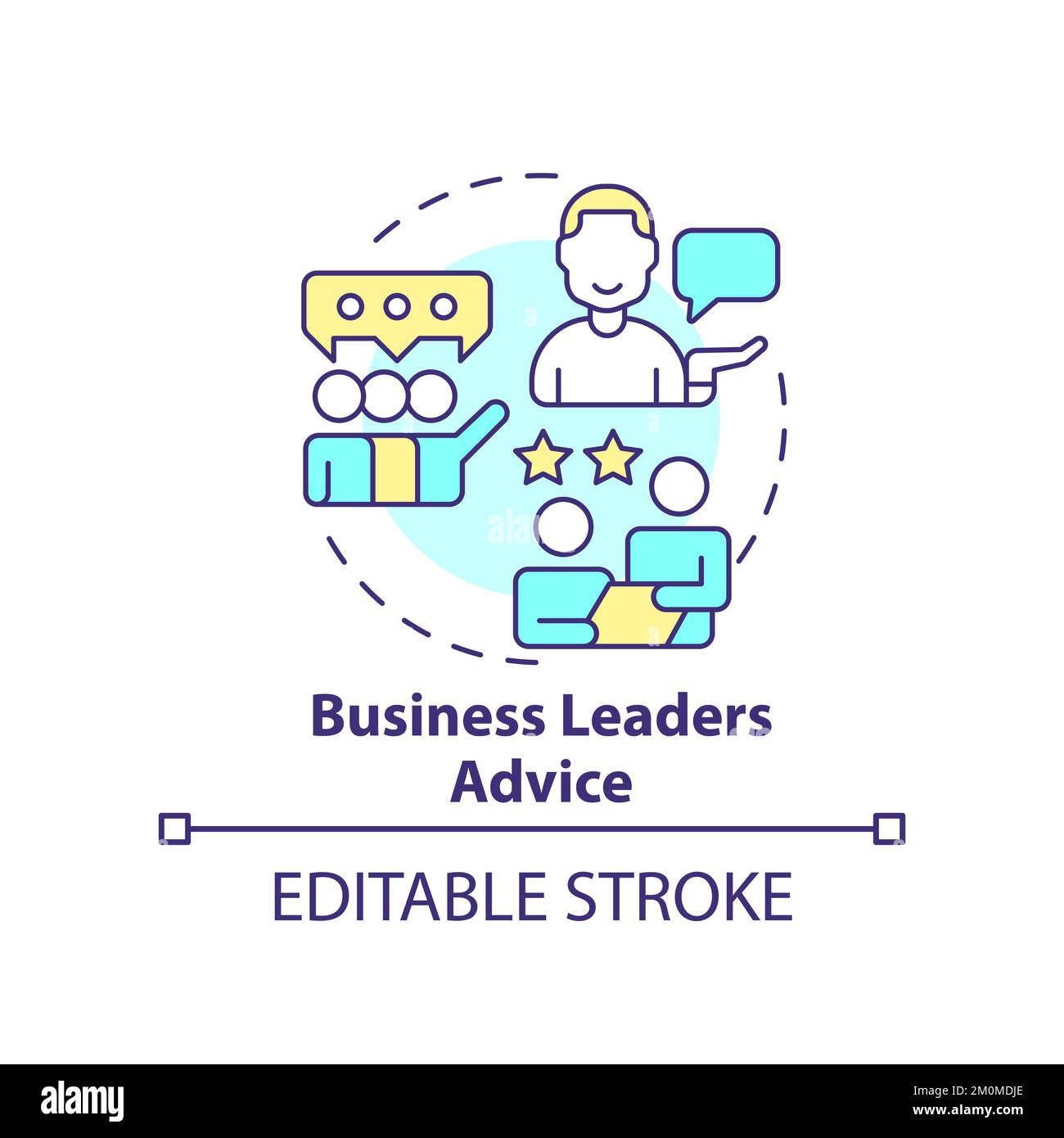 Business leaders advice concept icon Stock Vector Image & Art - Alamy