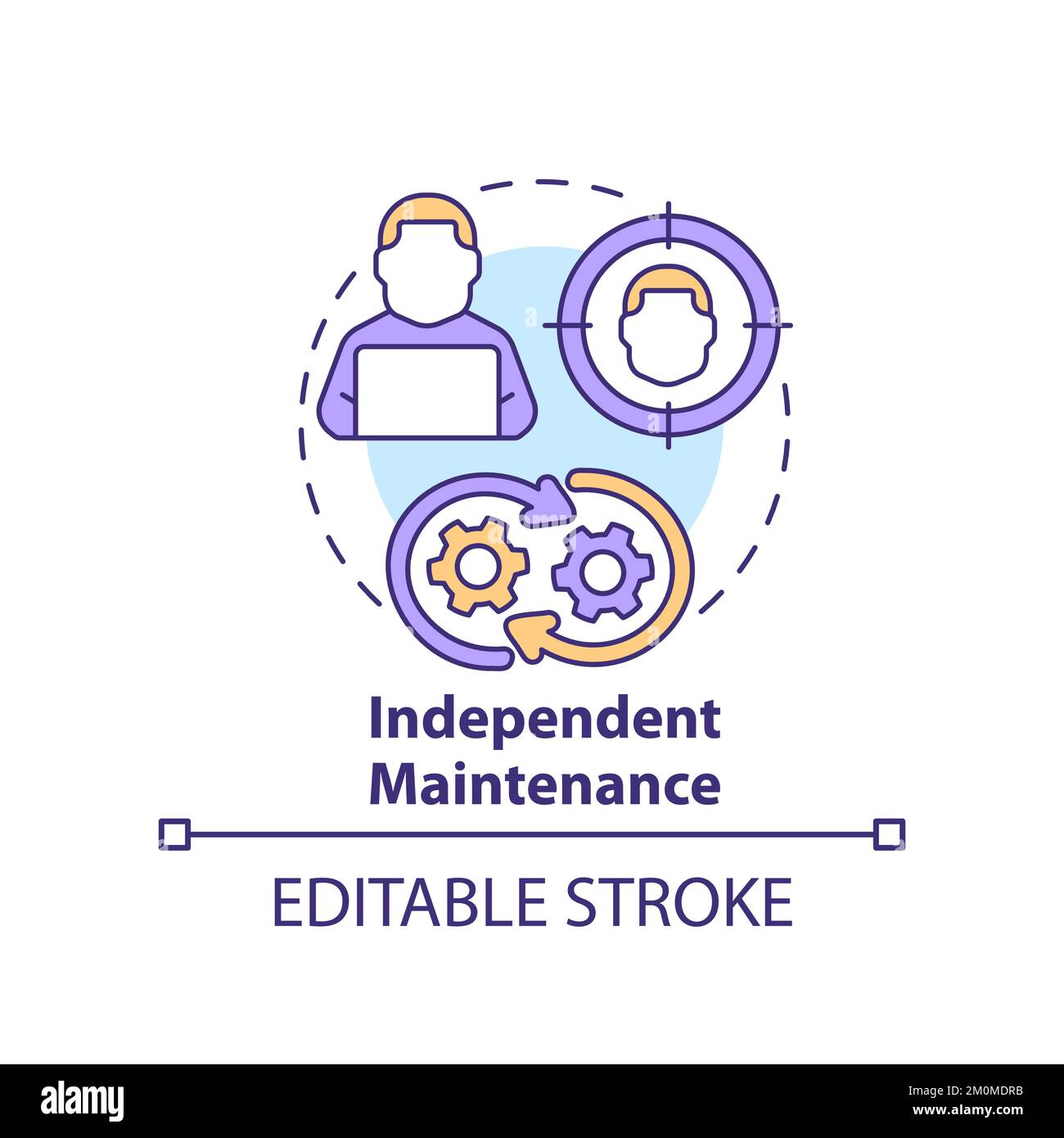 Independent maintenance concept icon Stock Vector Image & Art - Alamy
