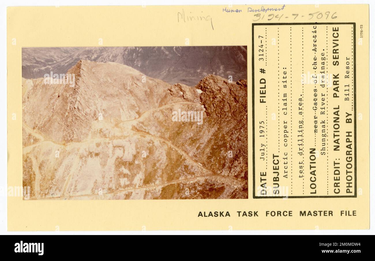 Arctic copper claim site: test drilling area. Alaska Task Force ...