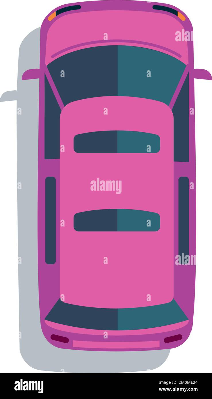 Suv cartoon icon. Top view city transport Stock Vector Image & Art - Alamy