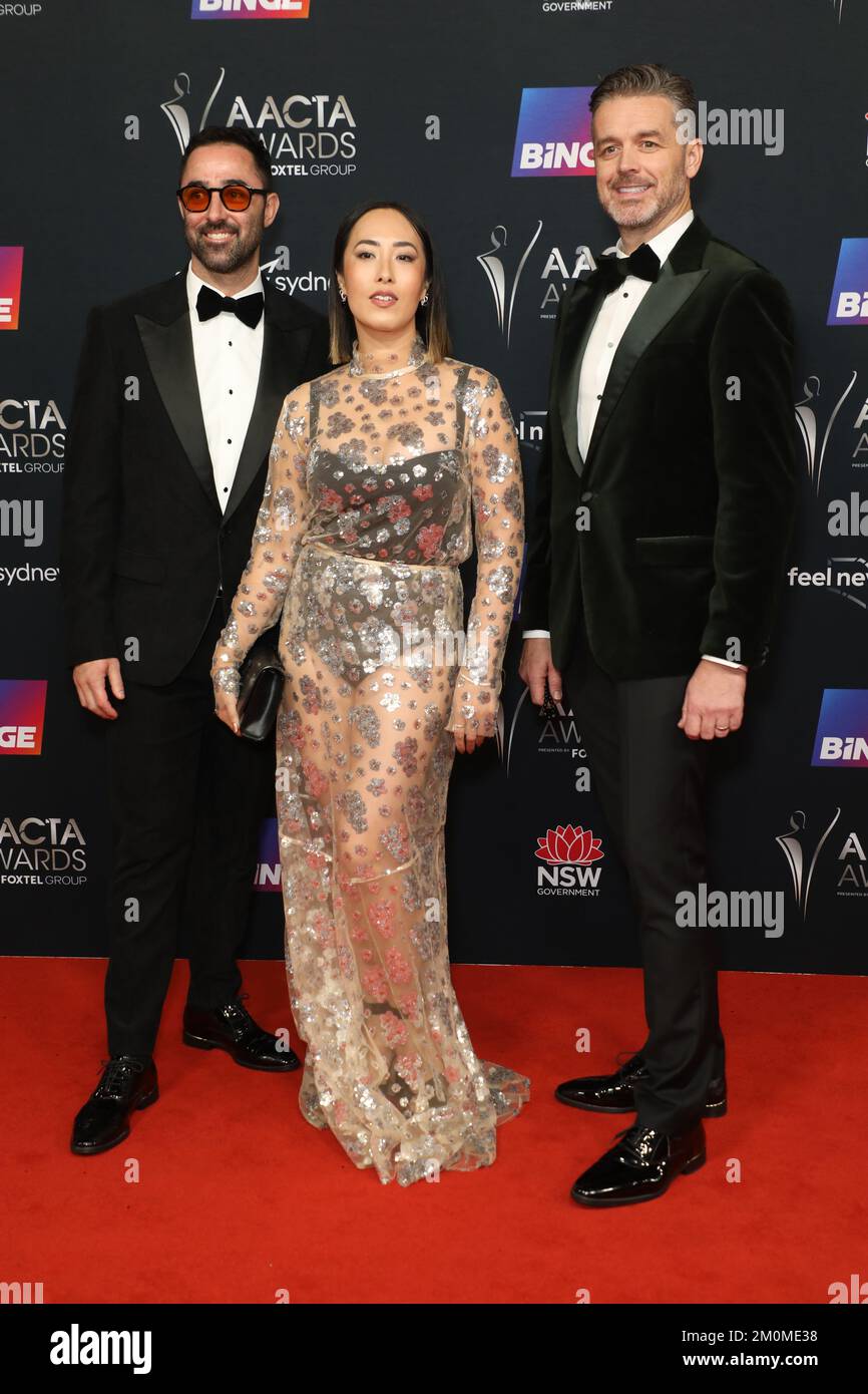 Sydney, Australia. 7th December 2022: L-R: Andy Allen, Melissa Leong ...