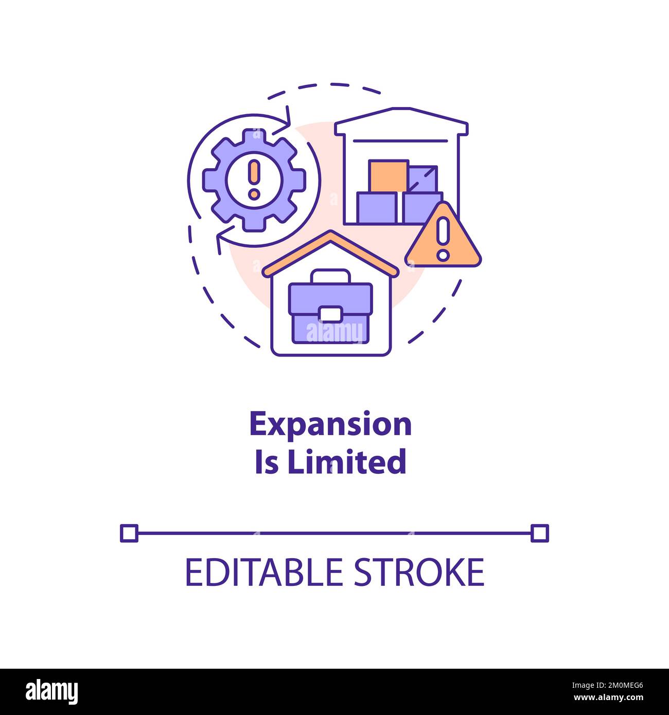 Limited expansion concept icon Stock Vector Image & Art - Alamy