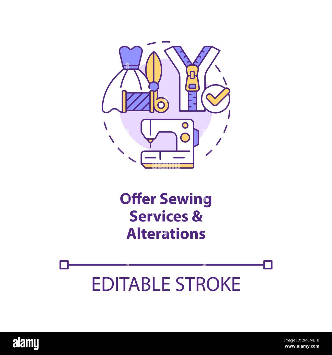 Home based sewing Cut Out Stock Images & Pictures - Alamy