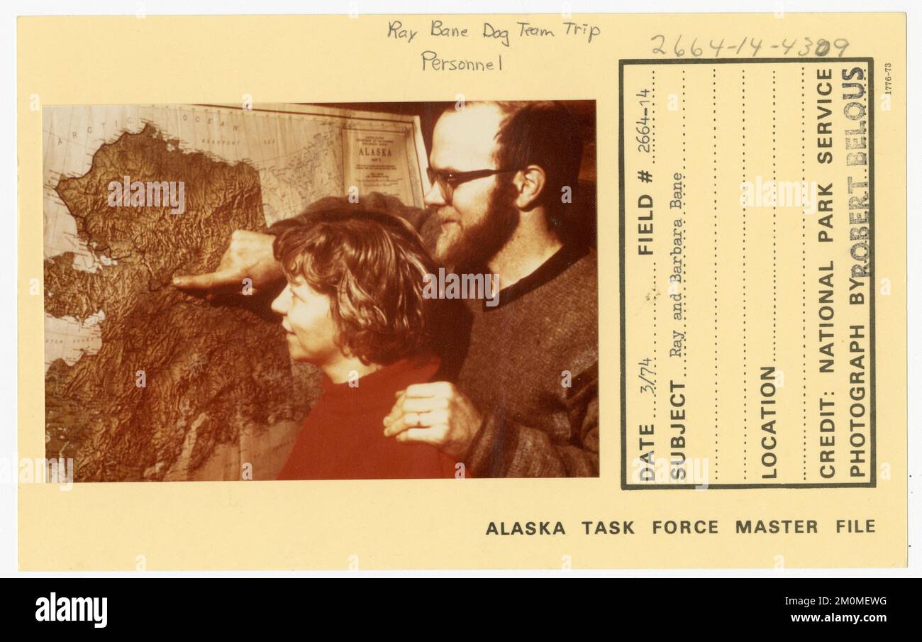Ray and Barbara Bane. Alaska Task Force Photographs Stock Photo - Alamy