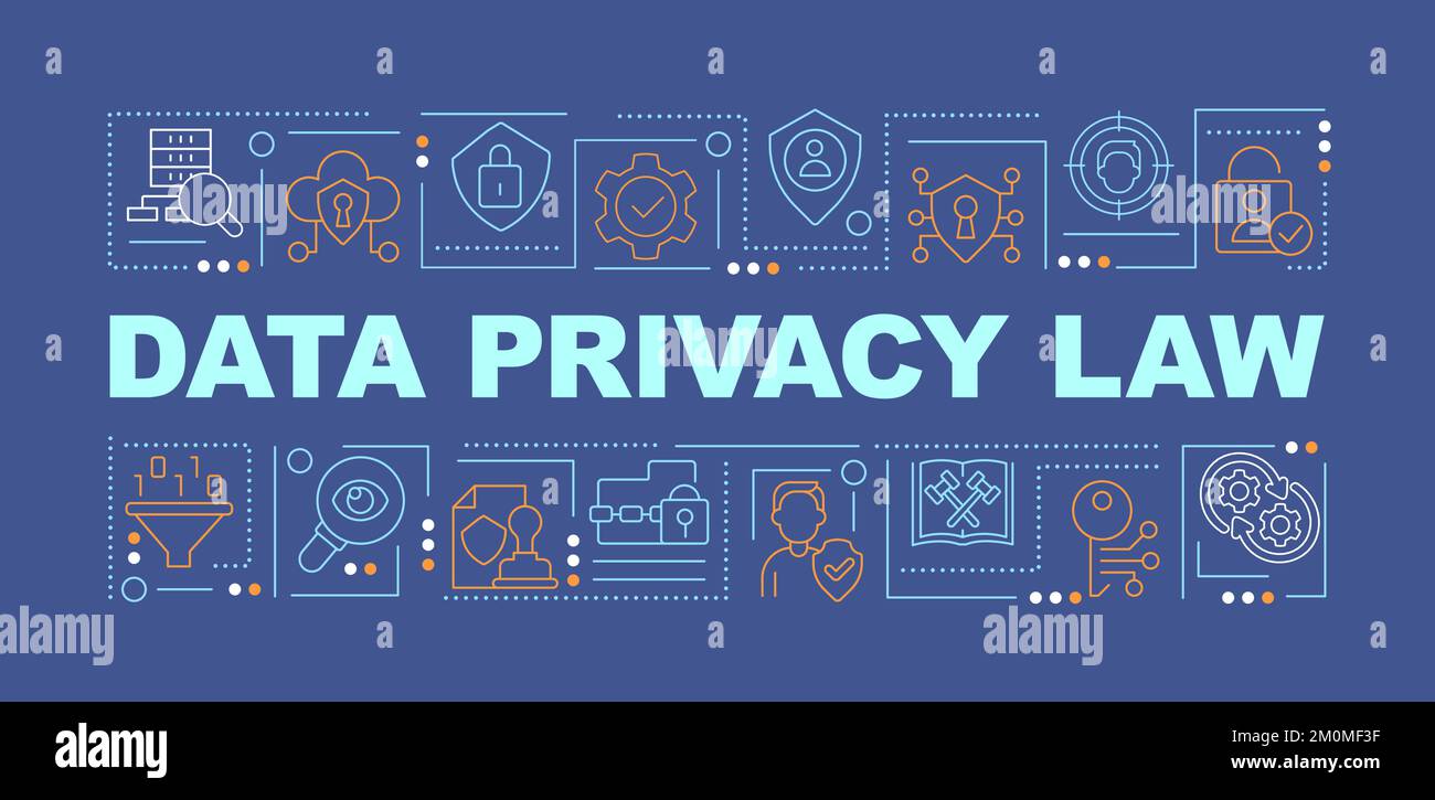 Data privacy horizontal banner hi-res stock photography and images - Alamy