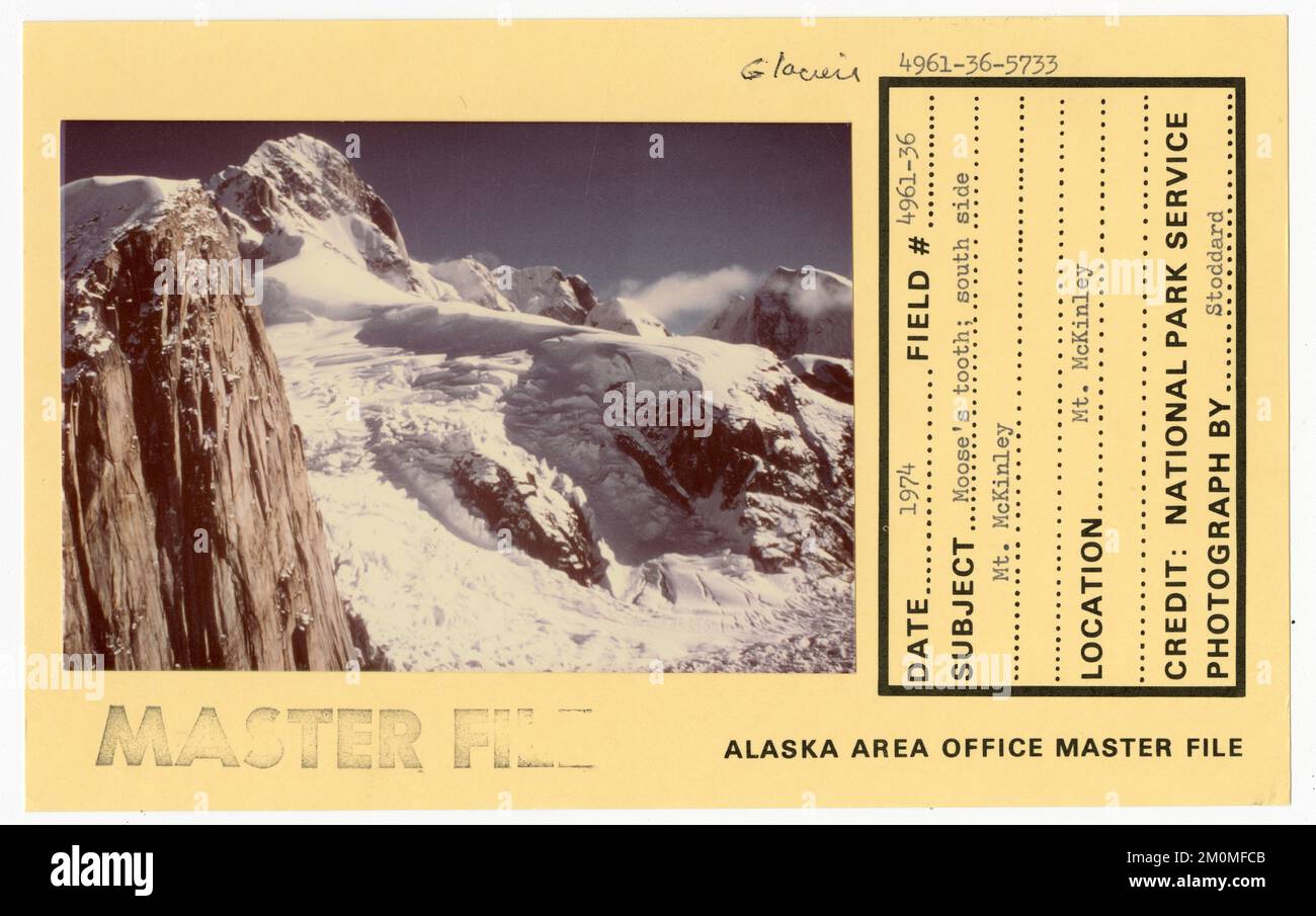 Moose's Tooth, south side Mount McKinley. Alaska Task Force Photographs ...