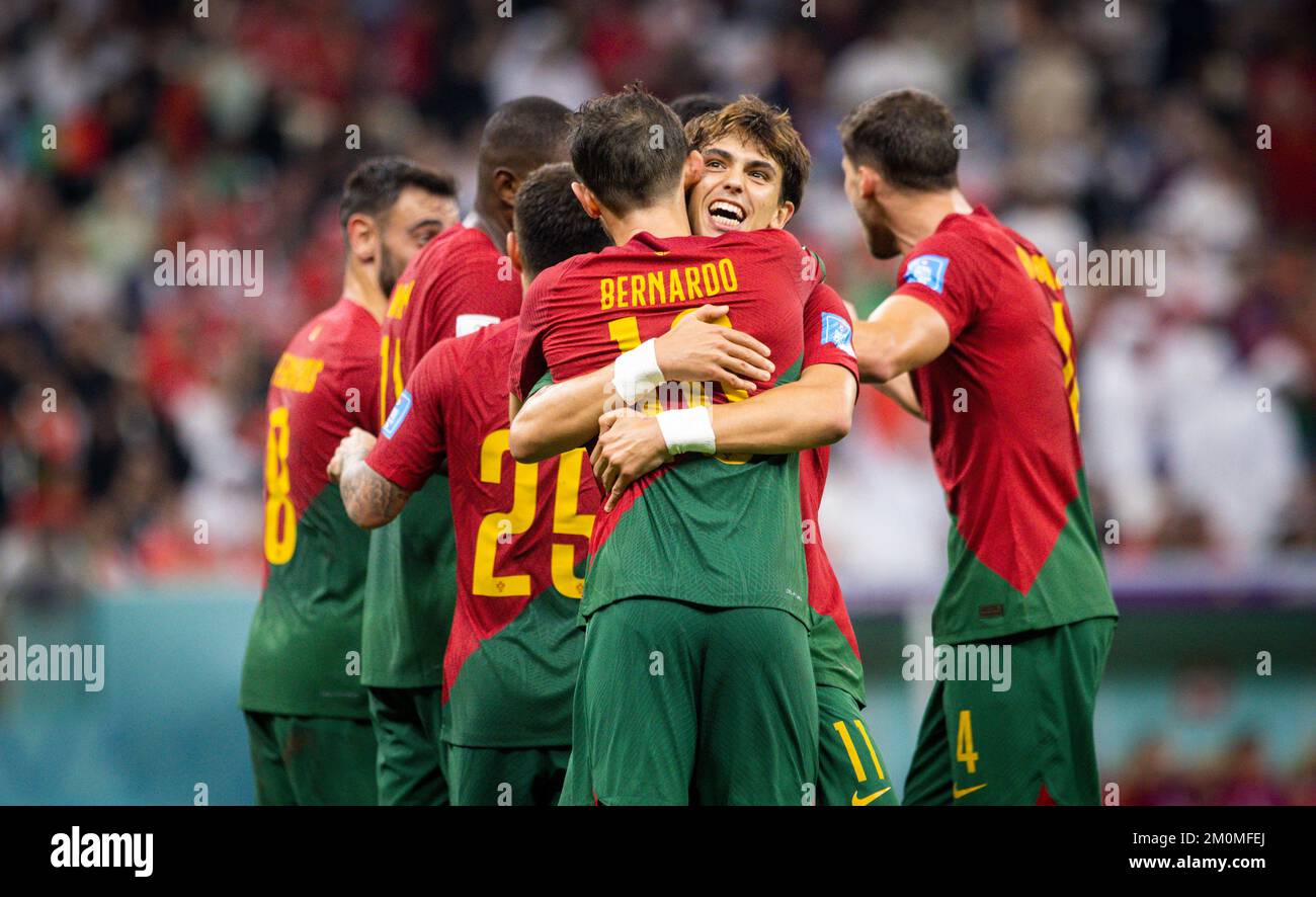 Doha, Qatar. 6th Dec, 2022. Joao Felix (Portugal), Bernardo Silva ...