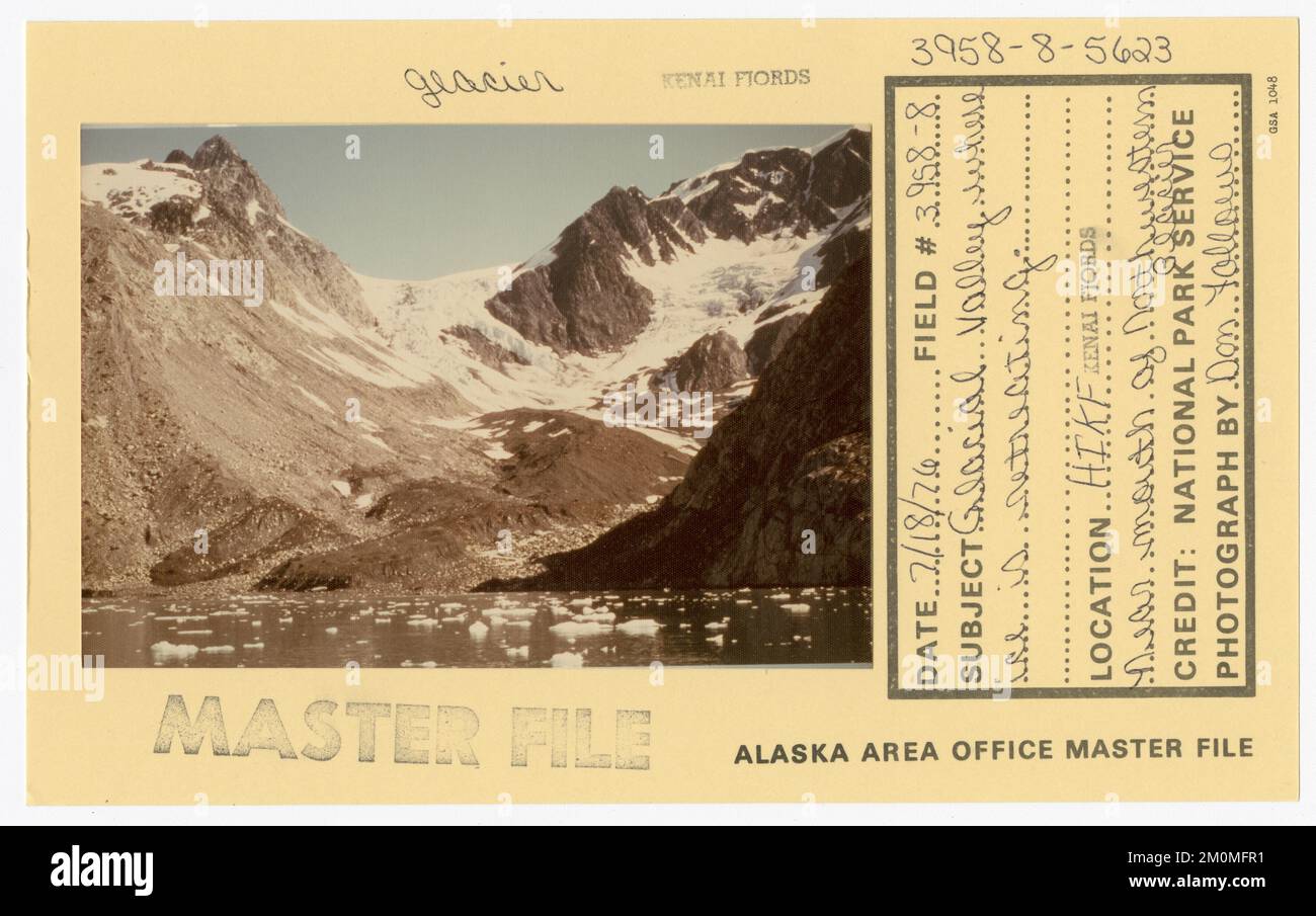 Glacial Valley where ice is retreating. Alaska Task Force Photographs ...