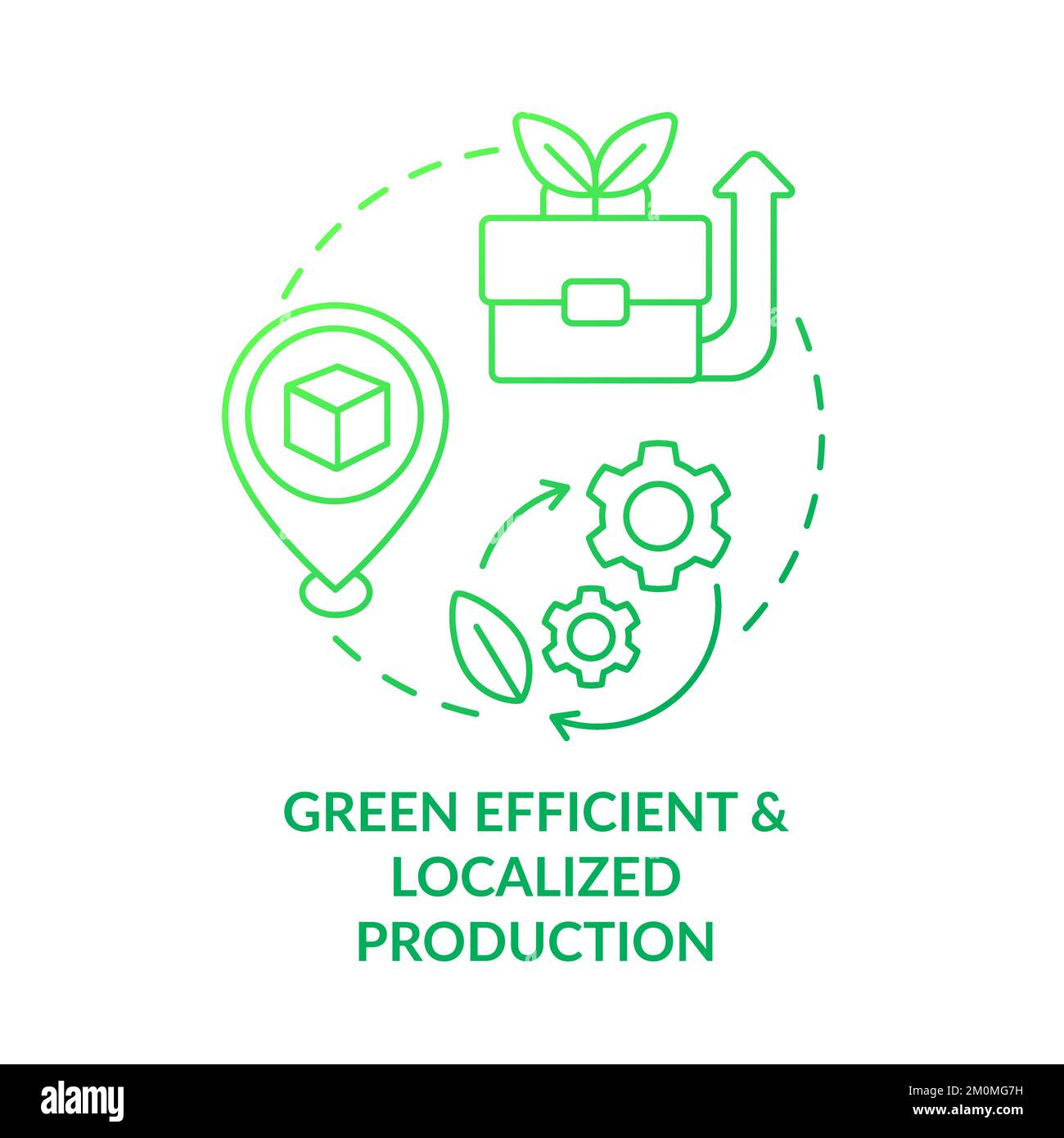 Eco conscious production Stock Vector Images - Alamy