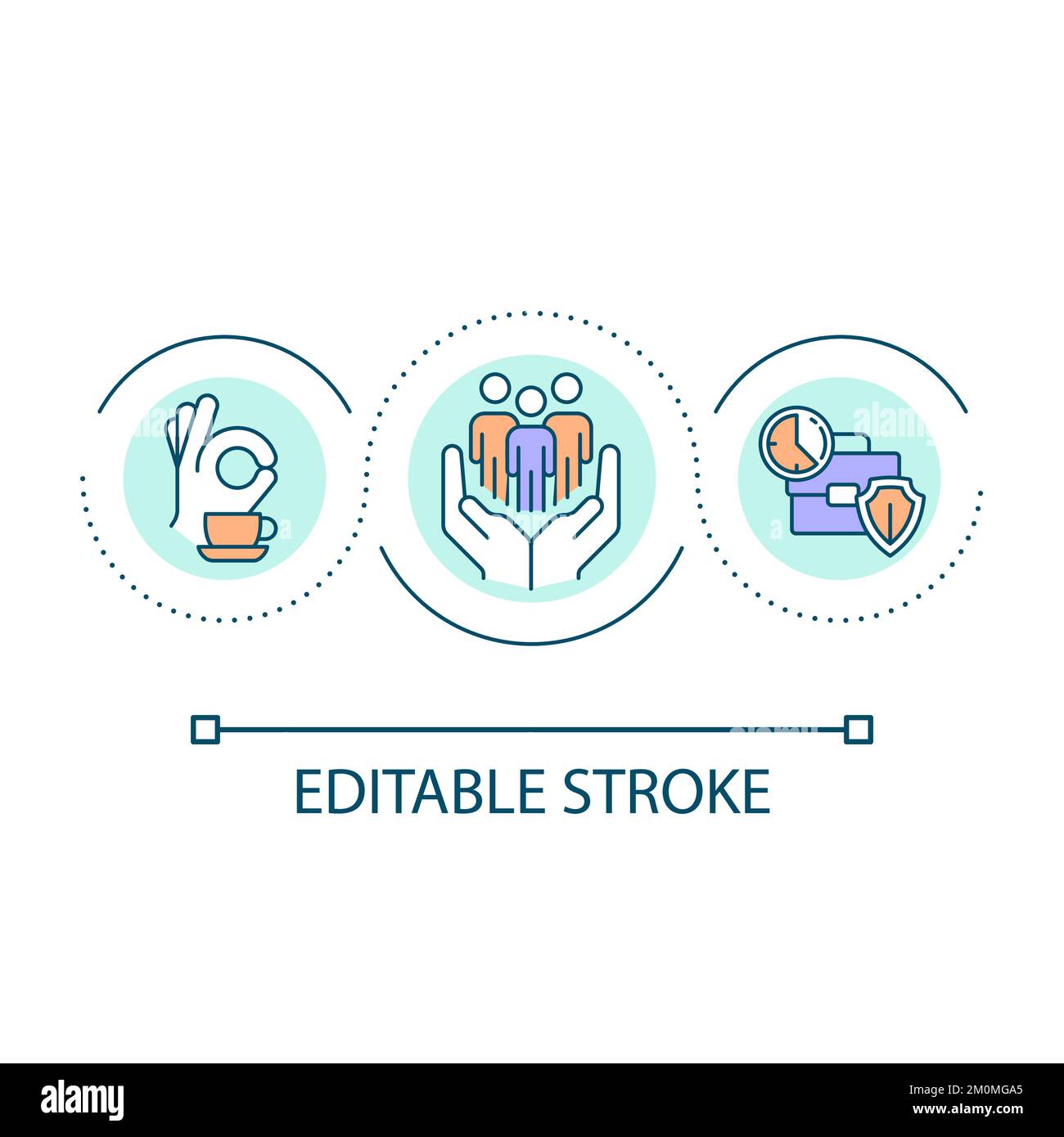 Healthy work environment loop concept icon Stock Vector Image & Art - Alamy