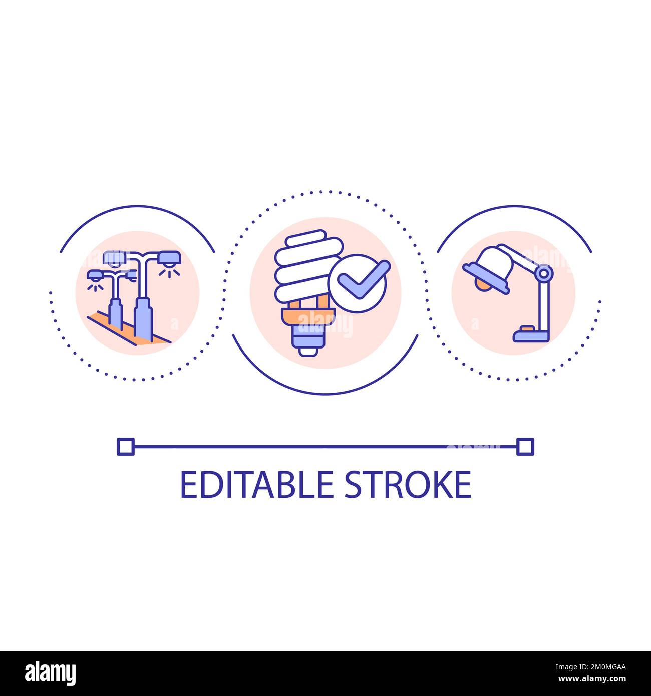 Lighting assessment in workplace loop concept icon Stock Vector Image ... Lighting assessment in workplace loop concept icon Stock Vector Image ...
