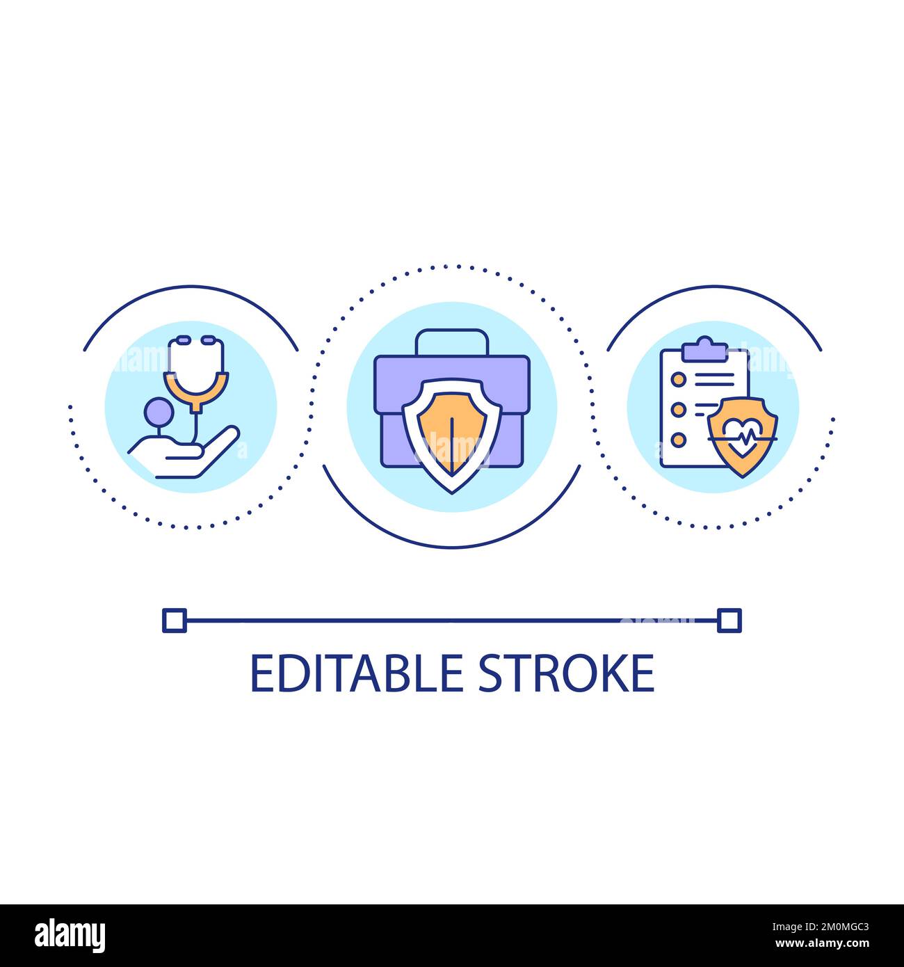 Occupational safety and health loop concept icon Stock Vector Image ...