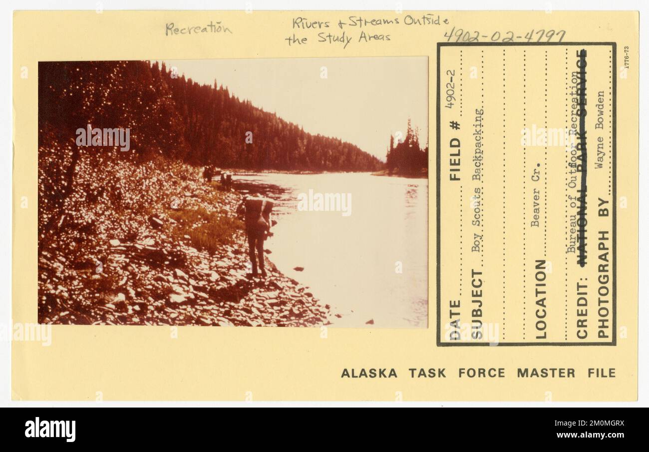 Boy Scouts backpacking. Alaska Task Force Photographs Stock Photo - Alamy