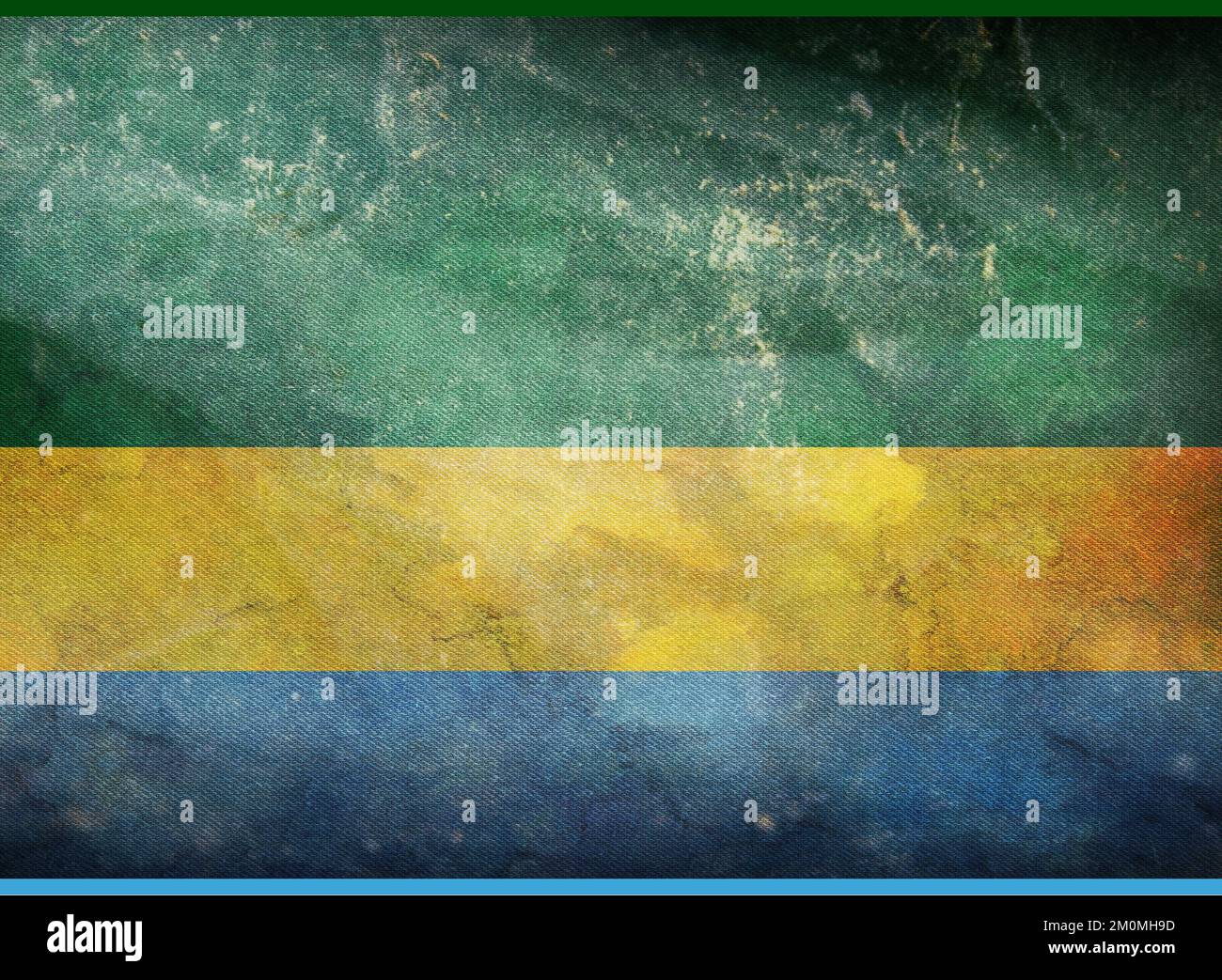 Top view of retro flag El Atrato, Choco Colombia with grunge texture ...