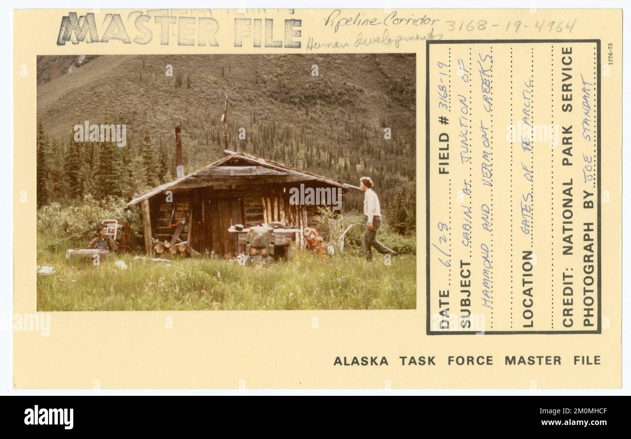 Cabin at junction of Hammond and Vermont Creeks. Alaska Task Force ...