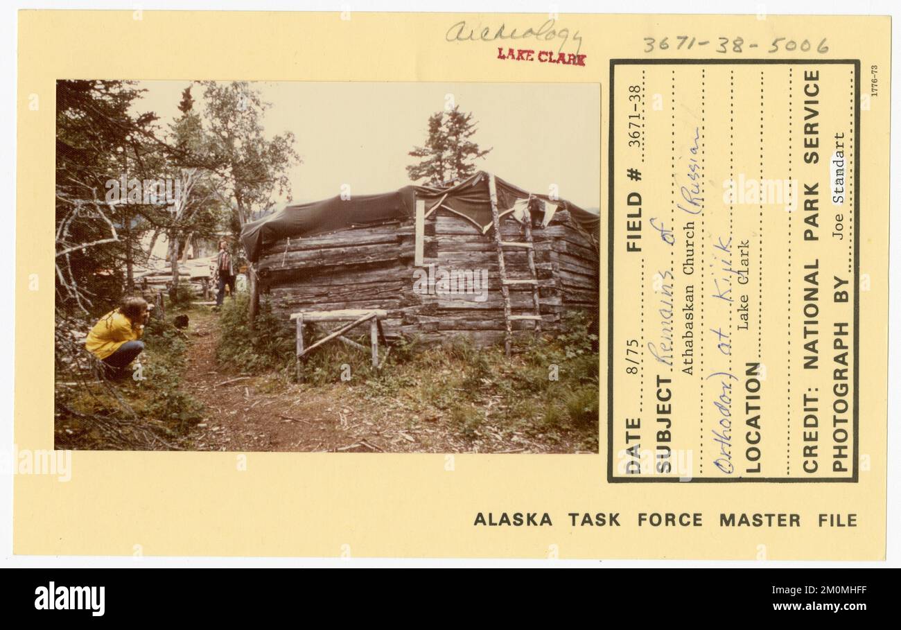 Remains of Athabaskan Church (Russian Orthodox) at Kijik. Alaska Task ...