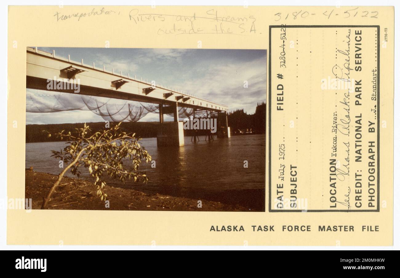 Trans Alaska Pipeline. Alaska Task Force Photographs Stock Photo - Alamy