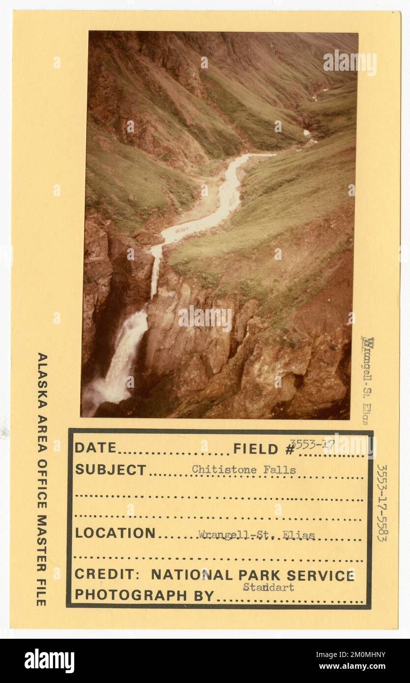 Chitistone Falls. Alaska Task Force Photographs Stock Photo - Alamy