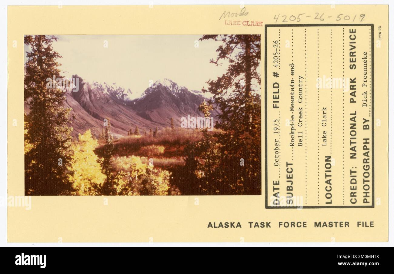 Rockpile Mountain and Bell Creek Country. Alaska Task Force Photographs ...