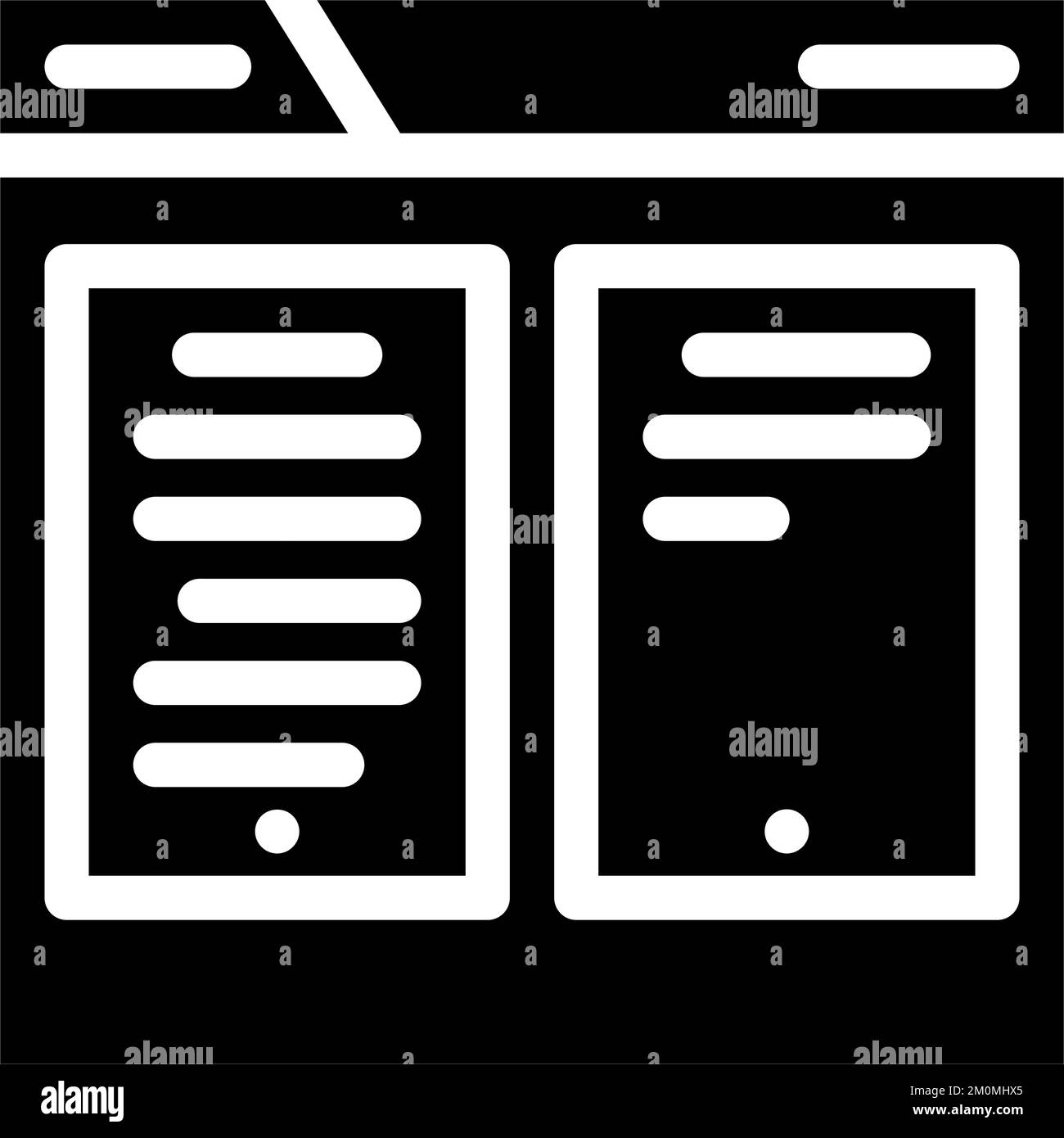 paper folder glyph icon vector illustration Stock Vector Image & Art ...