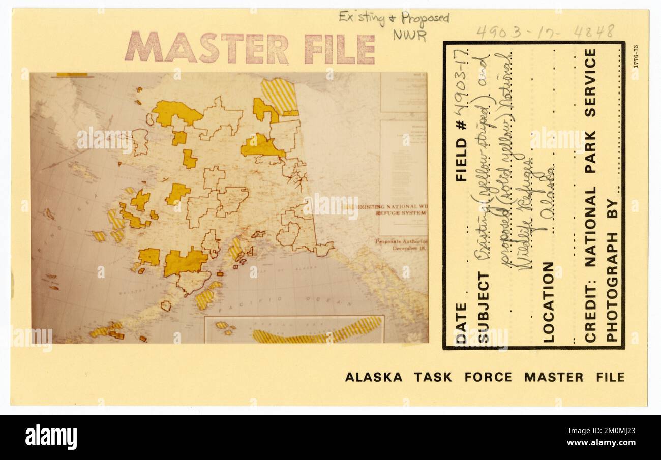 Existing (yellow-striped) and proposed (solid yellow) National Wildlife ...