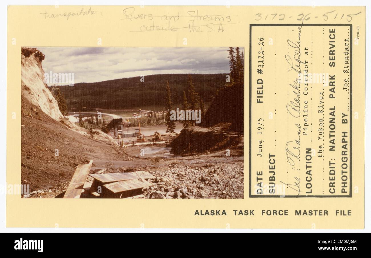 Trans Alaska Pipeline. Alaska Task Force Photographs Stock Photo - Alamy