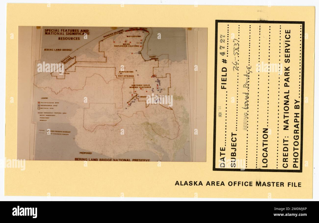 Bering Land Bridge. Alaska Task Force Photographs Stock Photo - Alamy