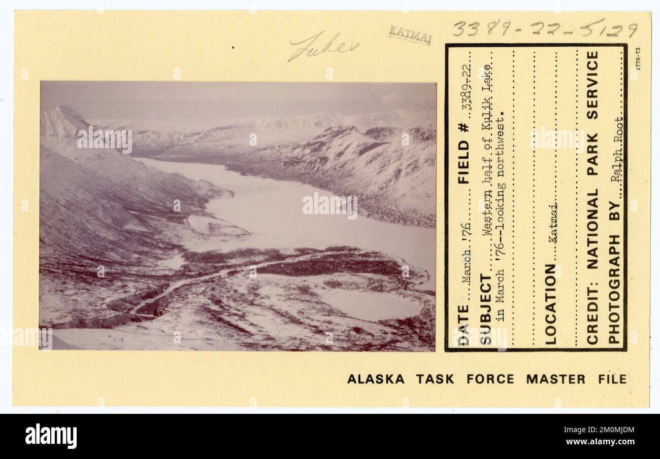 Unnamed lake west of Charley River. Alaska Task Force Photographs Stock ...