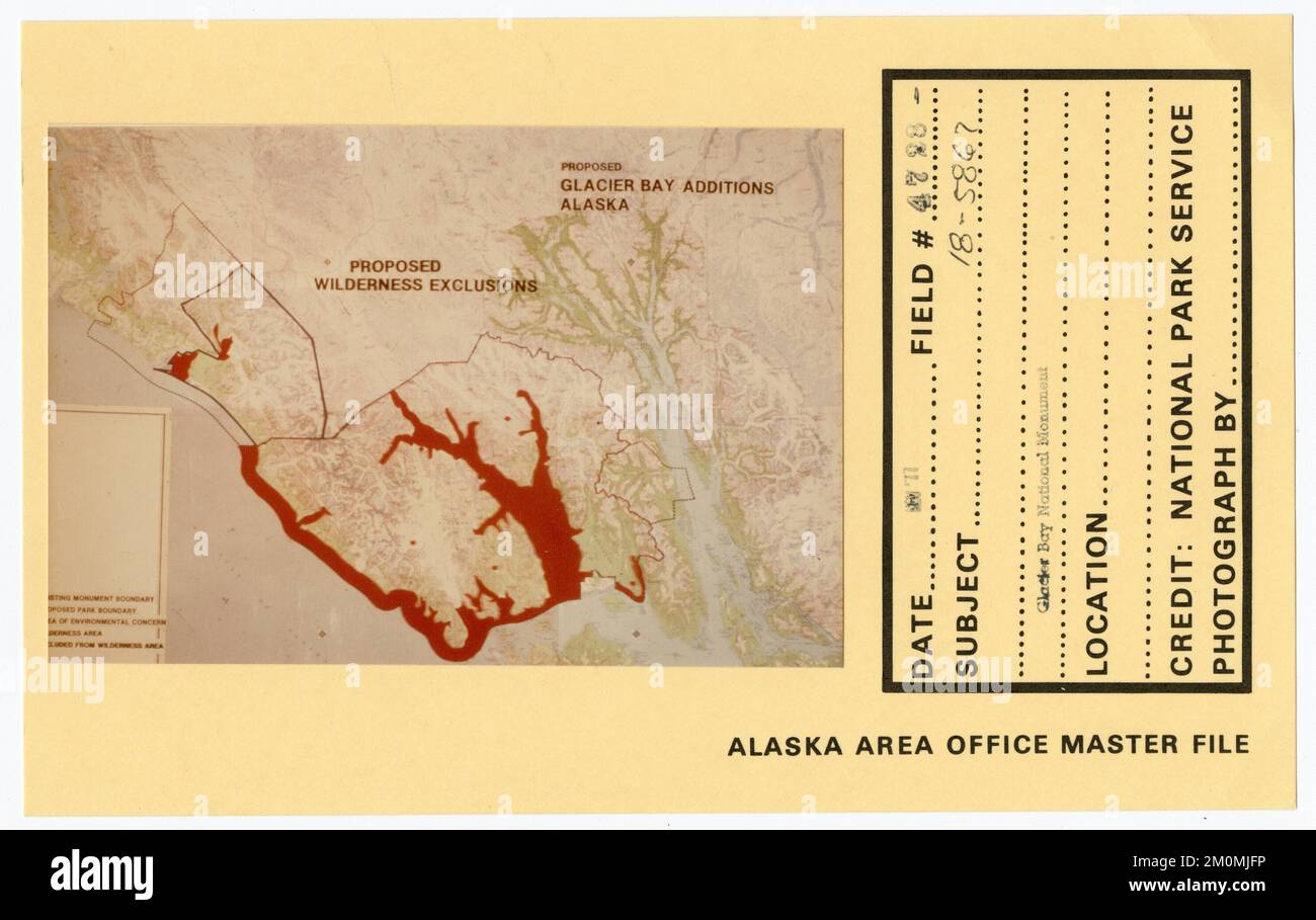 Glacier Bay National Monument. Alaska Task Force Photographs Stock ...