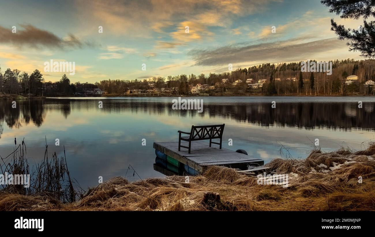 Early December just before the ice settles on the lake and you sit on ...