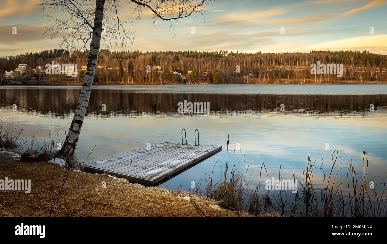 Early December just before the ice settles on the lake and you sit on ...