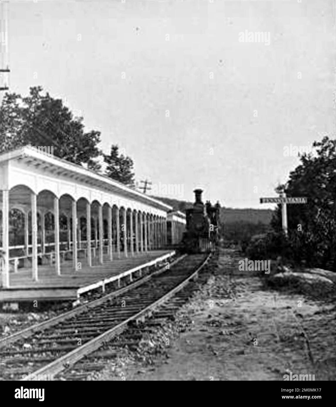 Pen Mar station c. 1878 Stock Photo - Alamy