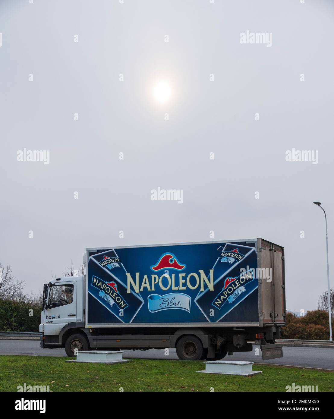 Napoleon blue cheese truck , Austerlitz / czech republic Stock Photo ...