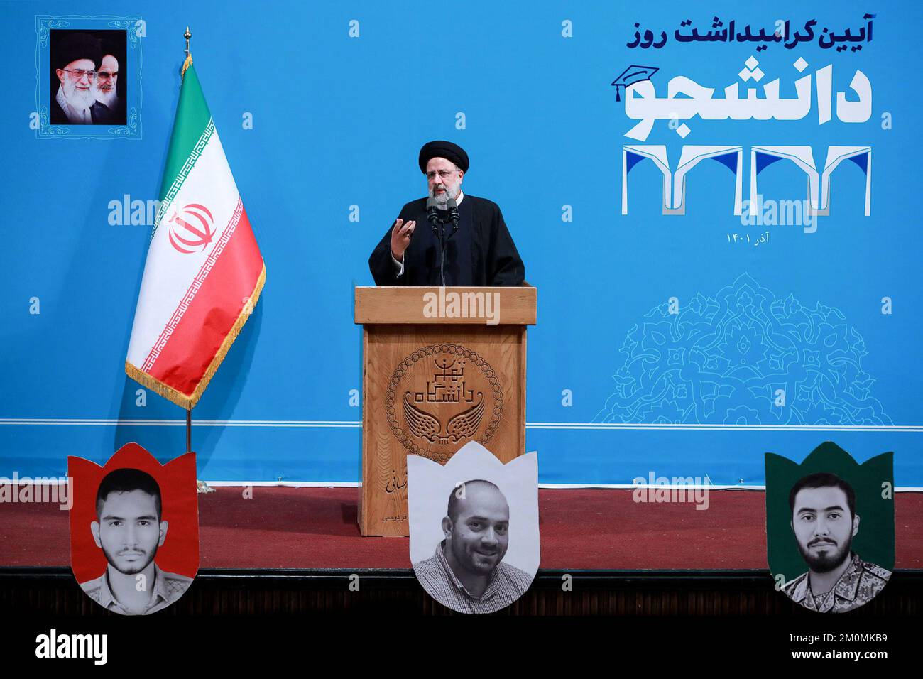 Tehran, Iran, December 7, 2022. Iranian President Ebrahim Raisi ...