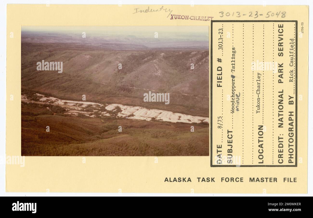 Woodchopper Tailings mine. Alaska Task Force Photographs Stock Photo ...
