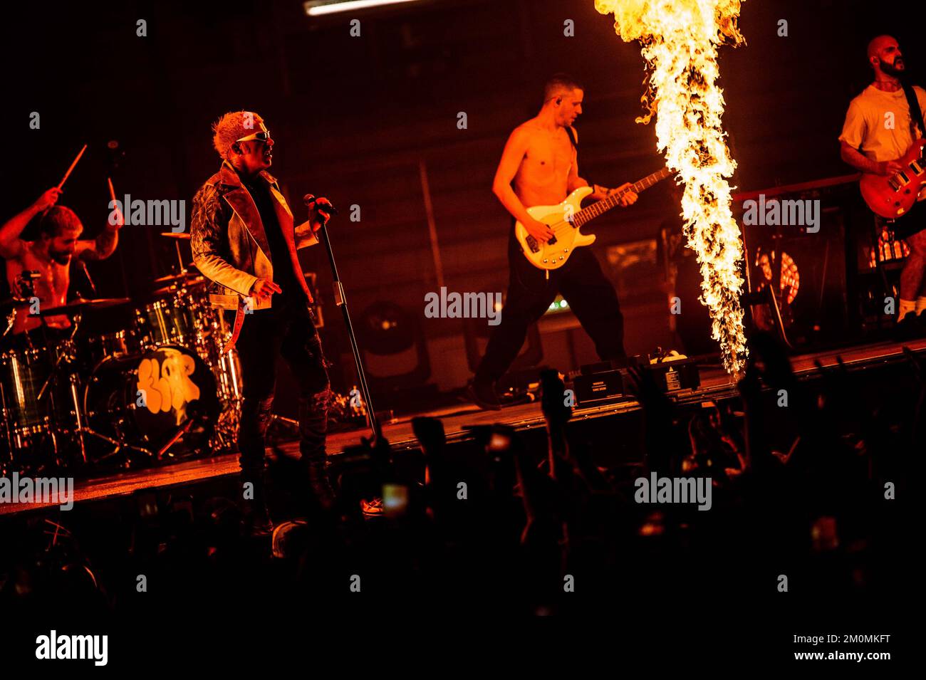 SALMO during Salmo - Flop Tour 2022, Italian singer Music Concert in ...