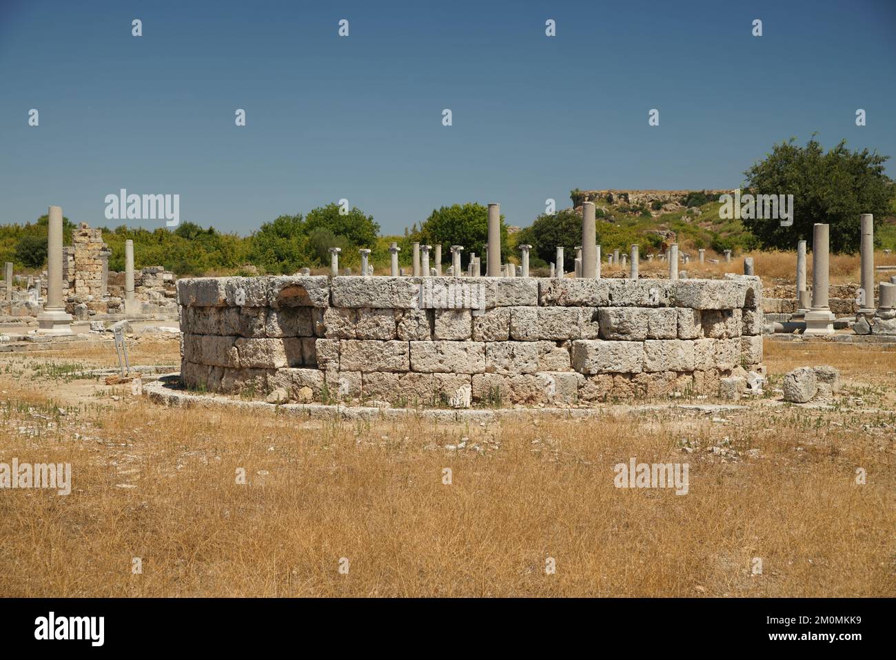 Agora of Perge Ancient City in Antalya City, Turkiye Stock Photo - Alamy