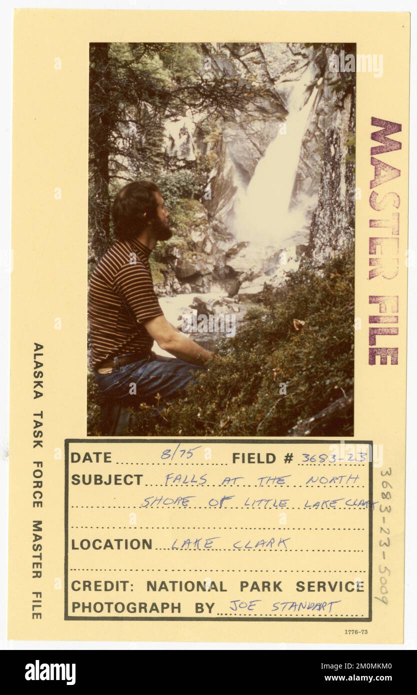 Falls at the north shore of Little Lake Clark. Alaska Task Force ...