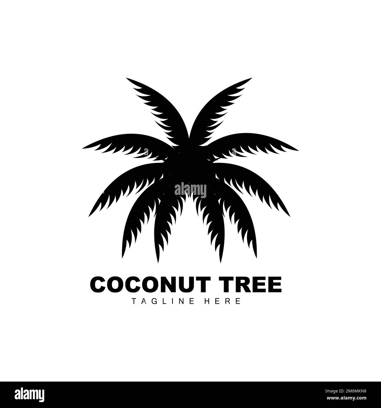 Coconut Tree Logo, Ocean Tree Vector, Design For Templates, Product ...