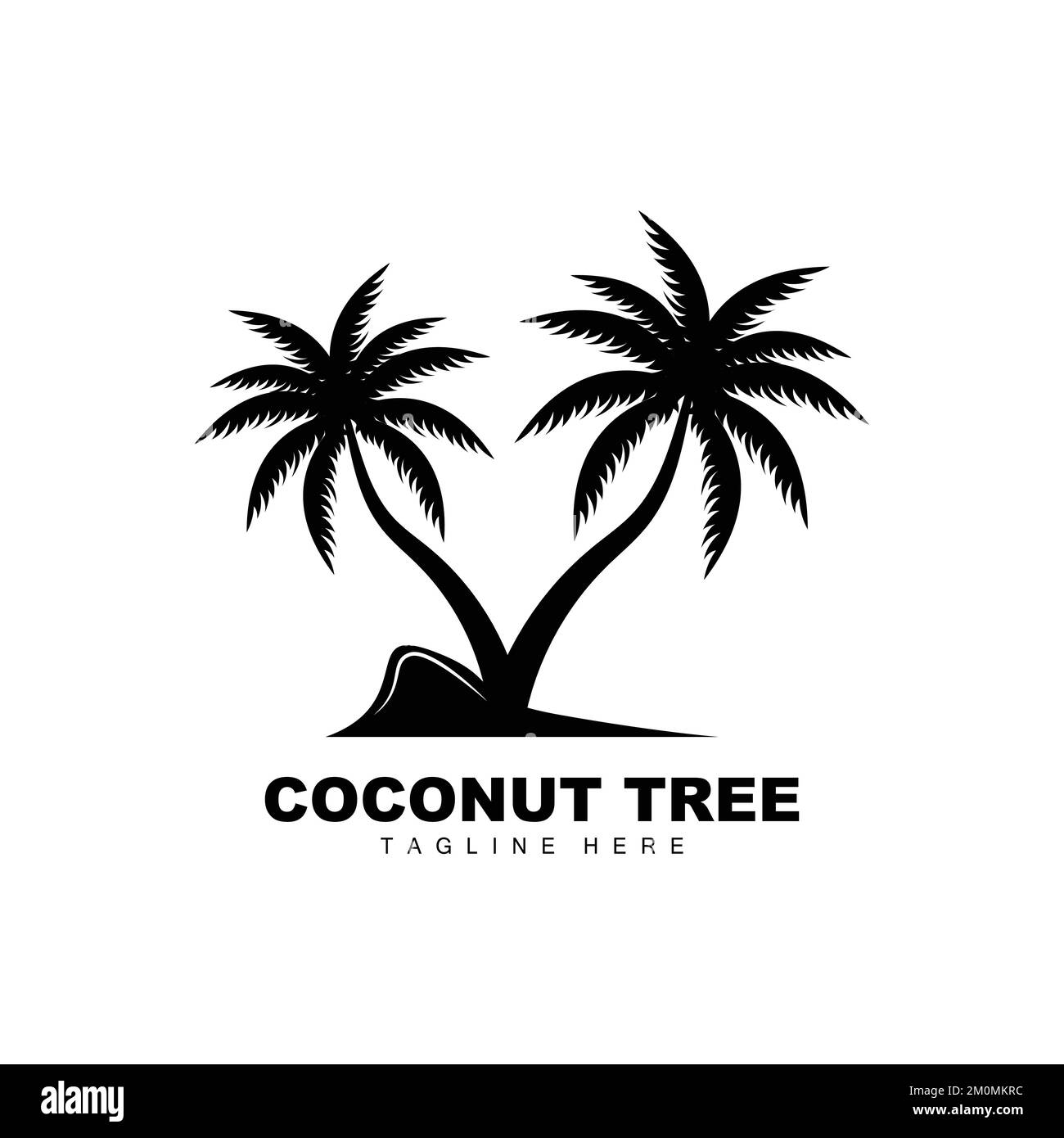 Coconut Tree Logo, Ocean Tree Vector, Design For Templates, Product ...