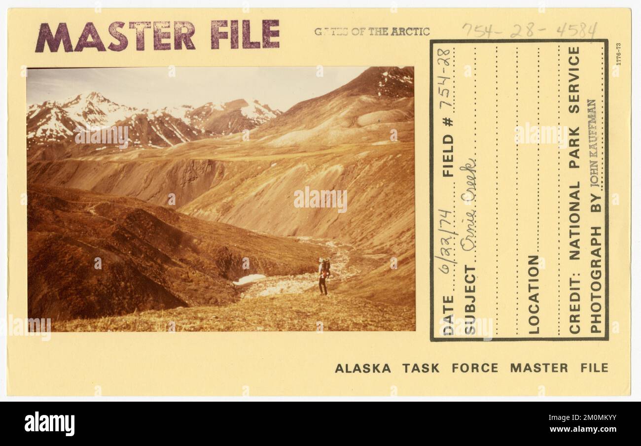 Ernie Creek. Alaska Task Force Photographs Stock Photo - Alamy