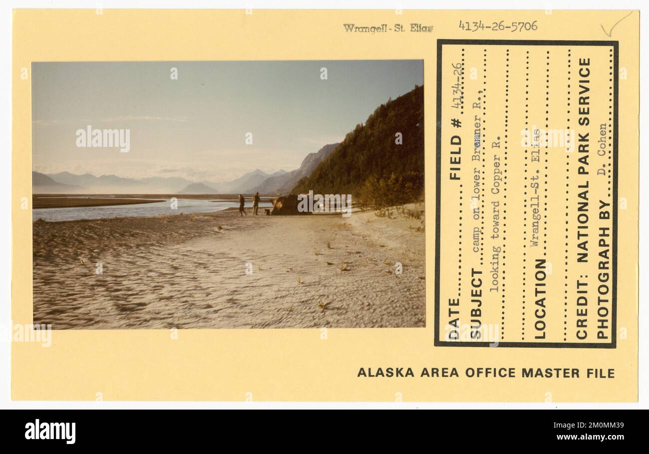 camp on lower Bremner River, looking toward Copper River. Alaska Task ...