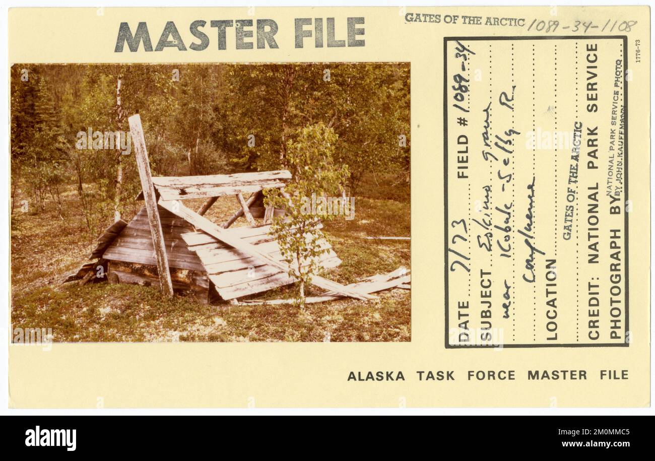 Eskimo grave near Kobuk-Selby River confluence. Alaska Task Force ...